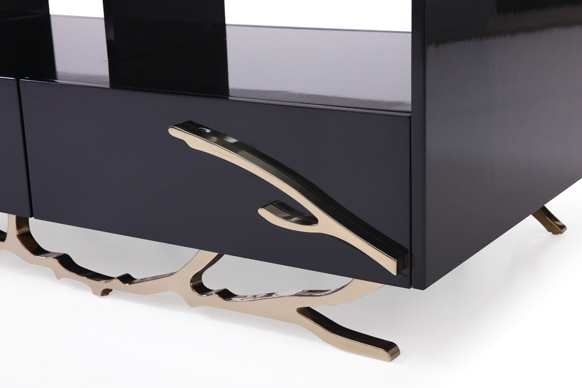 Modrest Legend Modern Black & Gold Coffee Table – JR Furnishings