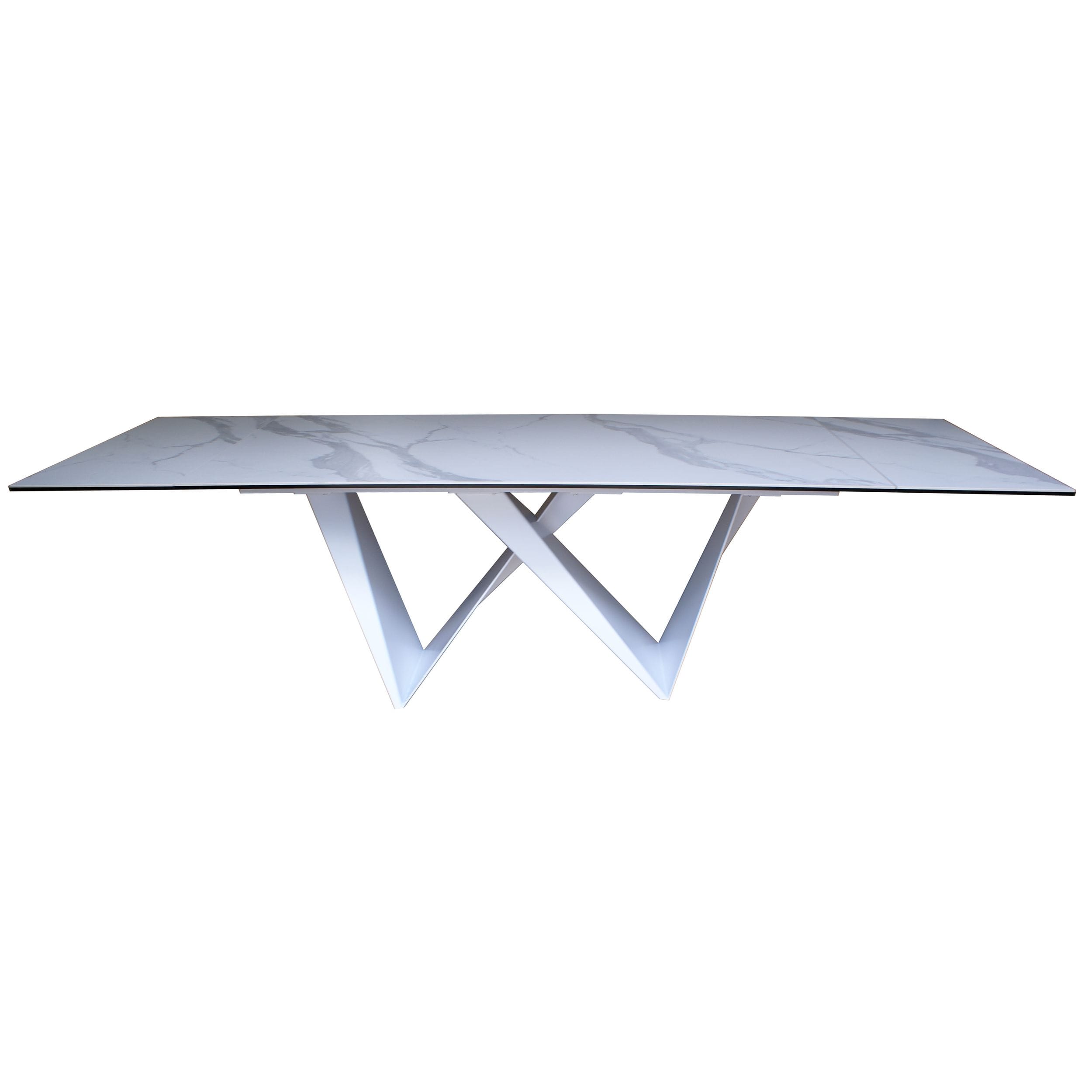 Modrest Fritz - Modern White Extendable Ceramic Dining Table – JR ...