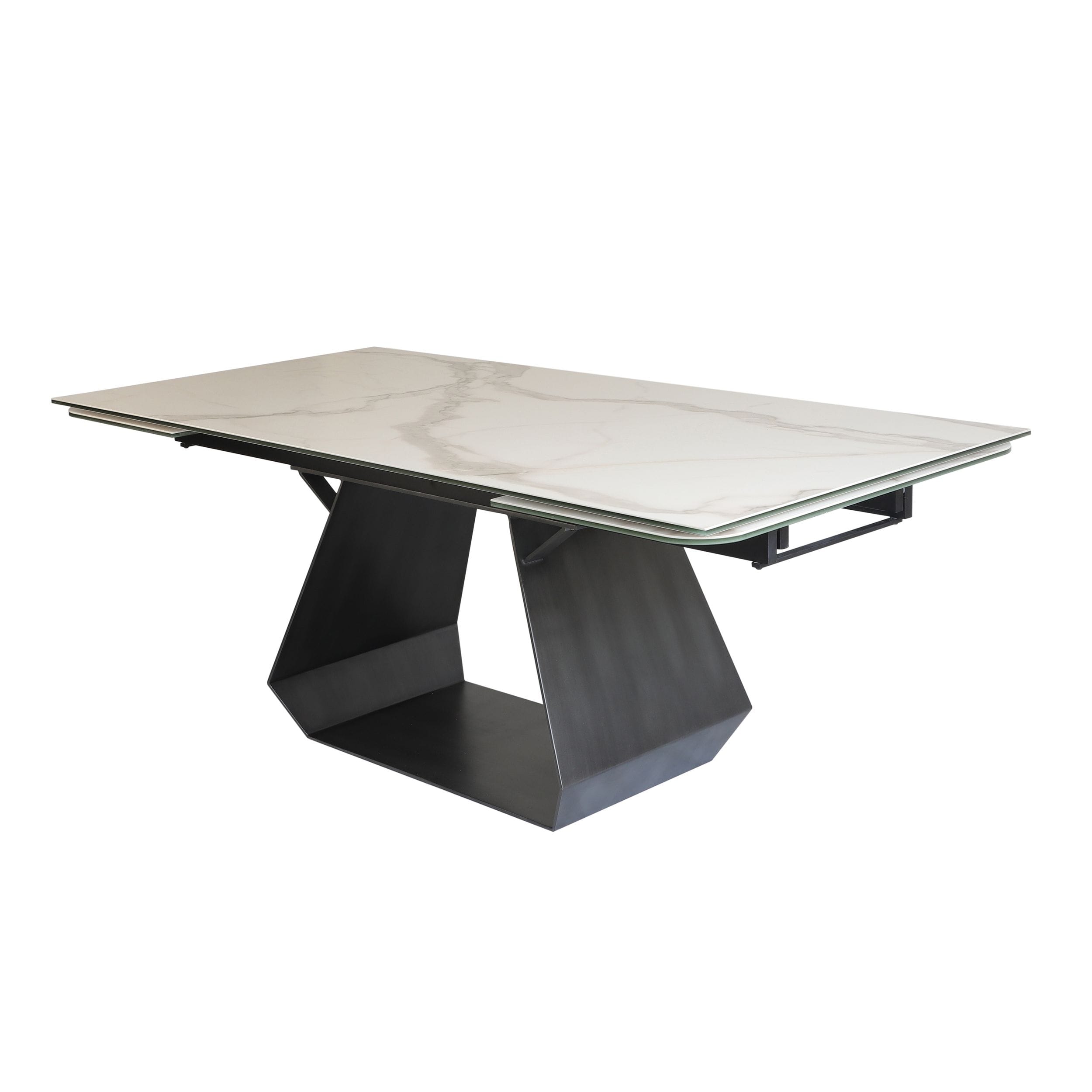 Modrest Howell - Modern White Ceramic Extendable Dining Table – JR ...
