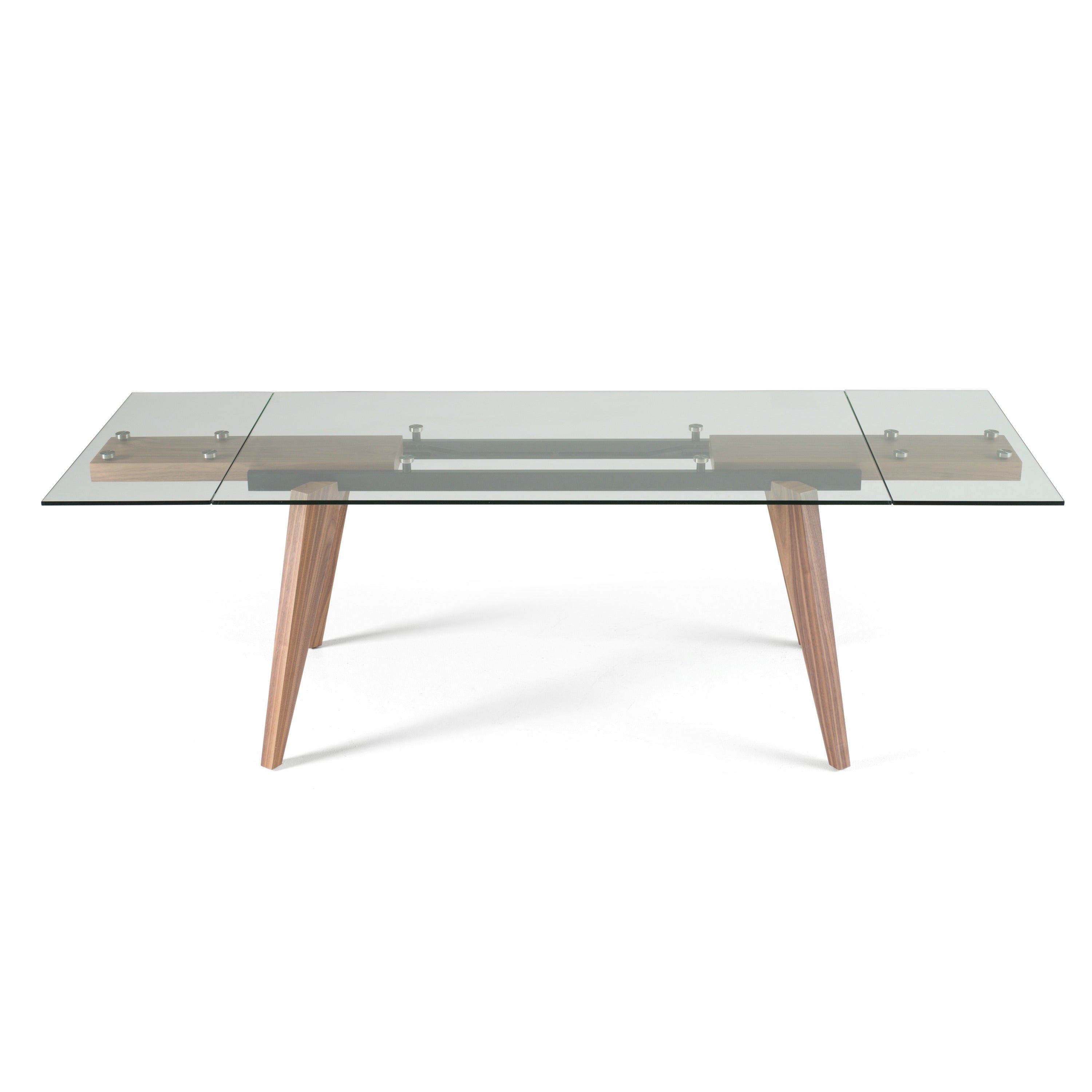 Modrest Marcus - Modern Glass + Walnut Extendable Dining Table – JR ...