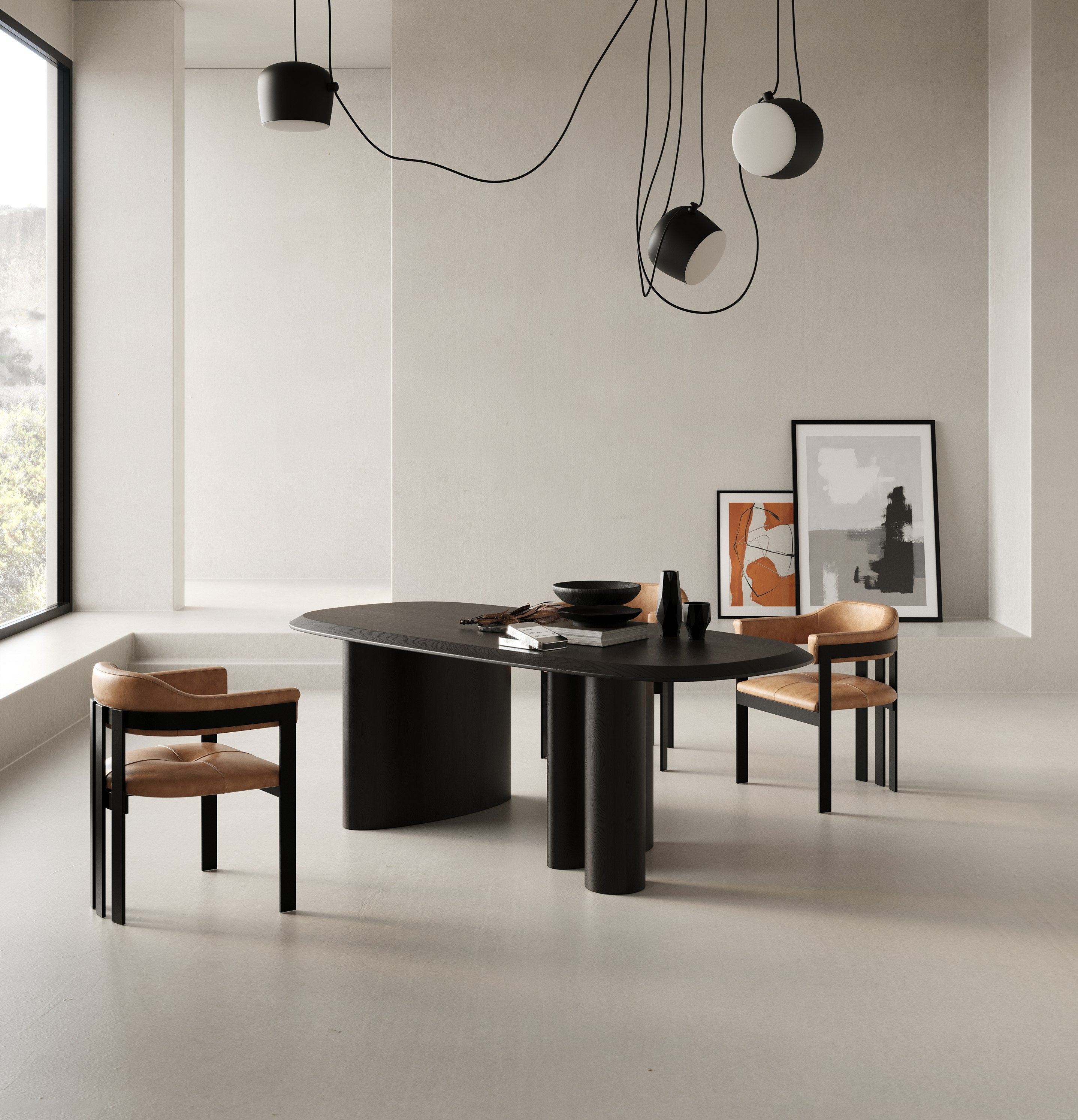 Modrest Summit - Modern 87" Black Ash Dining Table – JR Furnishings